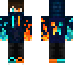 Fire and Ice Boy | Minecraft Skin