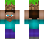 Steve holding block | Minecraft Skin