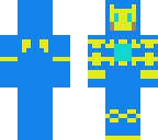 blue iron-man | Minecraft Skin