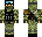 Soldier with gun | Minecraft Skin