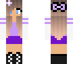 Cute Purple Girl | Minecraft Skin