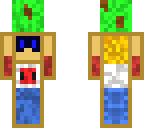 Derpy boy holding block | Minecraft Skin