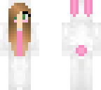 Cute pink bunny | Minecraft Skin