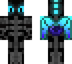 Toothless wearing dark steel armor | Minecraft Skin