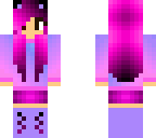 Purple Cat Girl | Minecraft Skin