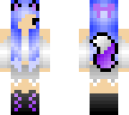 Cute chibi fox girl | Minecraft Skin