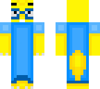 Alphys in a blue dress | Minecraft Skin