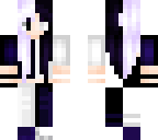 half and half white and black | Minecraft Skin