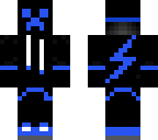 blue crepper gamer | Minecraft Skin