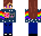 Neon cat girl | Minecraft Skin