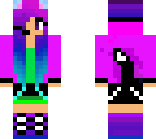 neon cat girl | Minecraft Skin