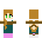 girl tied up on knies | Minecraft Skin