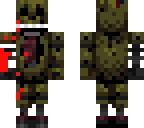 Bloody Ignited Springtrap | Minecraft Skin