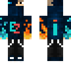 derp fire n ice | Minecraft Skin