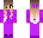 Cute Purple Girl | Minecraft Skin