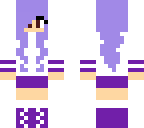 Cute purple girl | Minecraft Skin