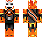fyre skeletone rider | Minecraft Skin