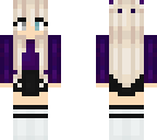 Cute purple girl v2 | Minecraft Skin