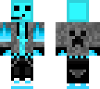 Blue slime gamer | Minecraft Skin