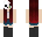 red skull girl | Minecraft Skin