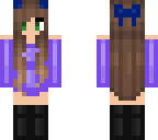 cute purple girl | Minecraft Skin