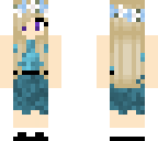 Cute Blue Girl | Minecraft Skin