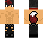 Shirtless Werewolf Aaron | Minecraft Skin