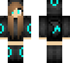 Blue diamond girl | Minecraft Skin