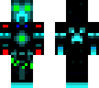 Electro Creeper Green | Minecraft Skin