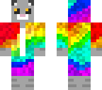 Legendary_Powerzs official rainbow cat skin | Minecraft Skin