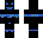 skin de lana negra y azul | Minecraft Skin