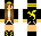 edited yellow dragon girl | Minecraft Skin