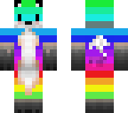 Rainbow Fox | Minecraft Skin