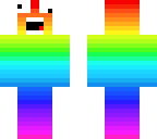 Derpy Rainbow Template | Minecraft Skin