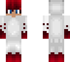 Alpha white and red fireball skin | Minecraft Skin