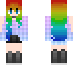 Nori Rainbow Girl | Minecraft Skin
