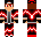 Electric Red Cool Boy | Minecraft Skin