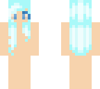 Ocean Blue Mermaid Hair | Minecraft Skin