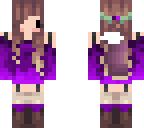 anime girl purple dirp | Minecraft Skin