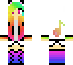 Rainbow Cat | Minecraft Skin
