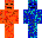 fire and water | Minecraft Skin