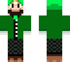 Swaptoad Luigi Updated to be steve arm | Minecraft Skin