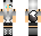 Silver Fox Girl Edited | Minecraft Skin