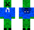 Creeper with person hood | Minecraft Skin