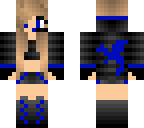 blue dragon girl | Minecraft Skin