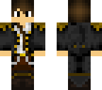 Pati der Pirat with black eyes | Minecraft Skin