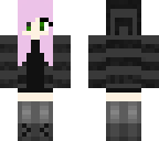 pink sad girl | Minecraft Skin