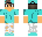 Cool Light BLue Boy | Minecraft Skin
