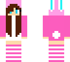 Cute pink bunny | Minecraft Skin