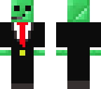 Emerald silme in a suit | Minecraft Skin